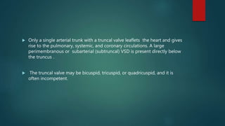 Truncus arteriosus - Hemitruncus - Pseudotruncus CT role | PPT