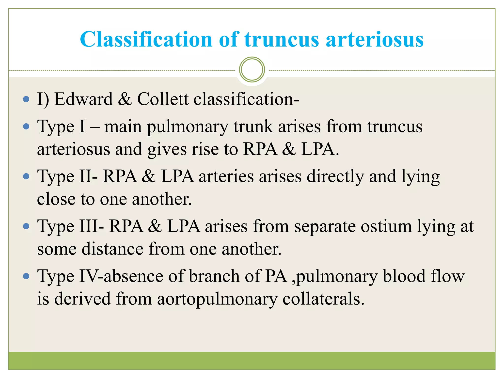 Truncus Arteriosus | PPTX