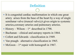 Truncus Arteriosus | PPTX
