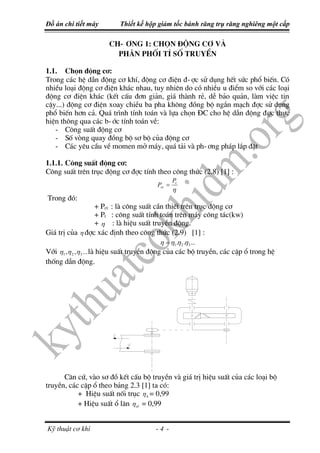 HGT BÁNH RĂNG TRỤ RĂNG NGHIÊNG MỘT CẤP | PDF