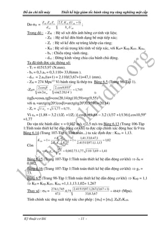HGT BÁNH RĂNG TRỤ RĂNG NGHIÊNG MỘT CẤP | PDF