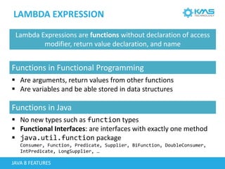 Java 8 Features | PPTX