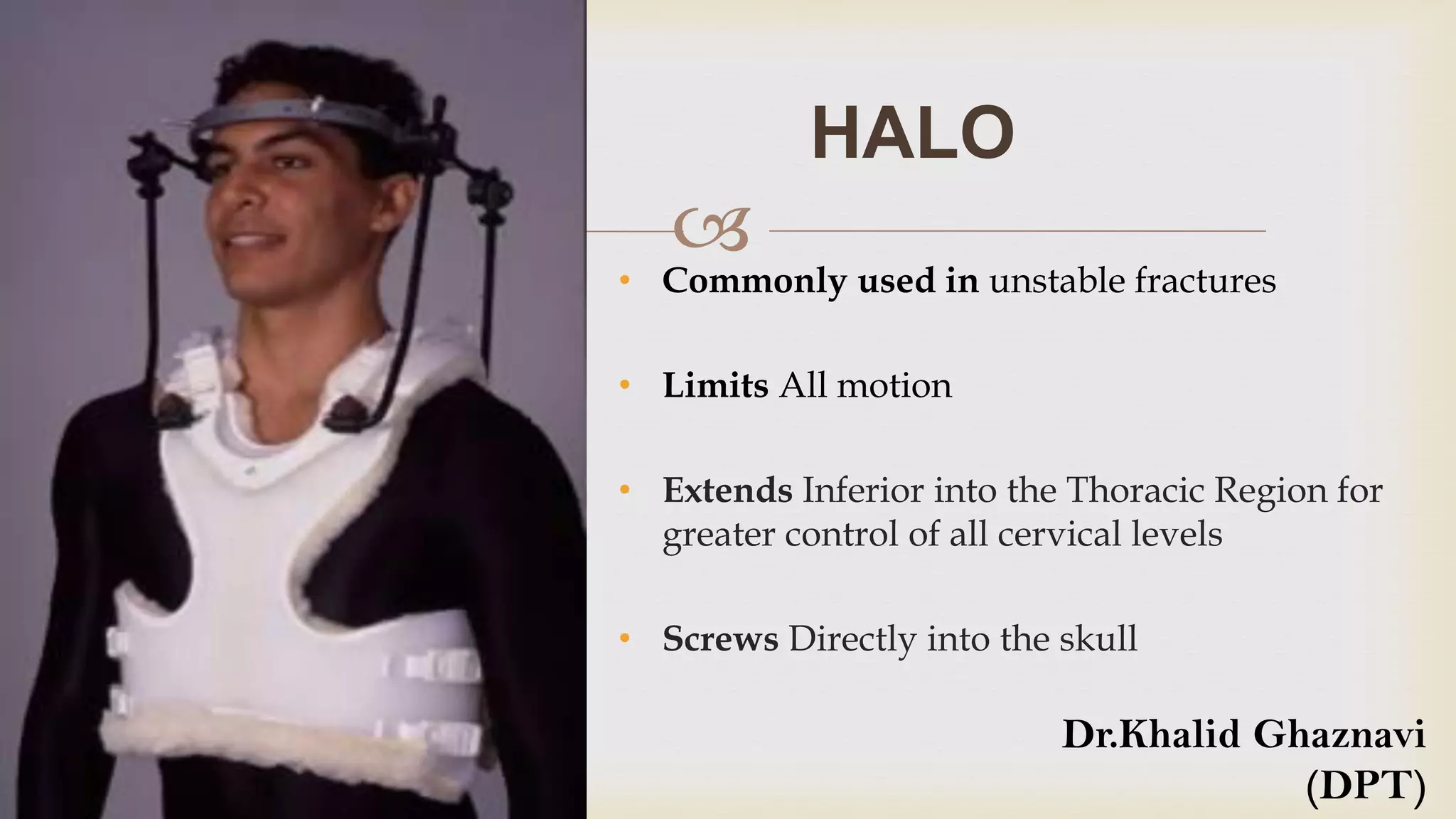 Trunk and Cervical orthoses with evaluation | PDF