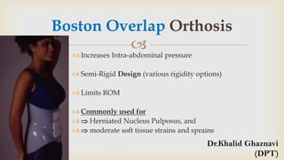 Trunk and Cervical orthoses with evaluation | PDF