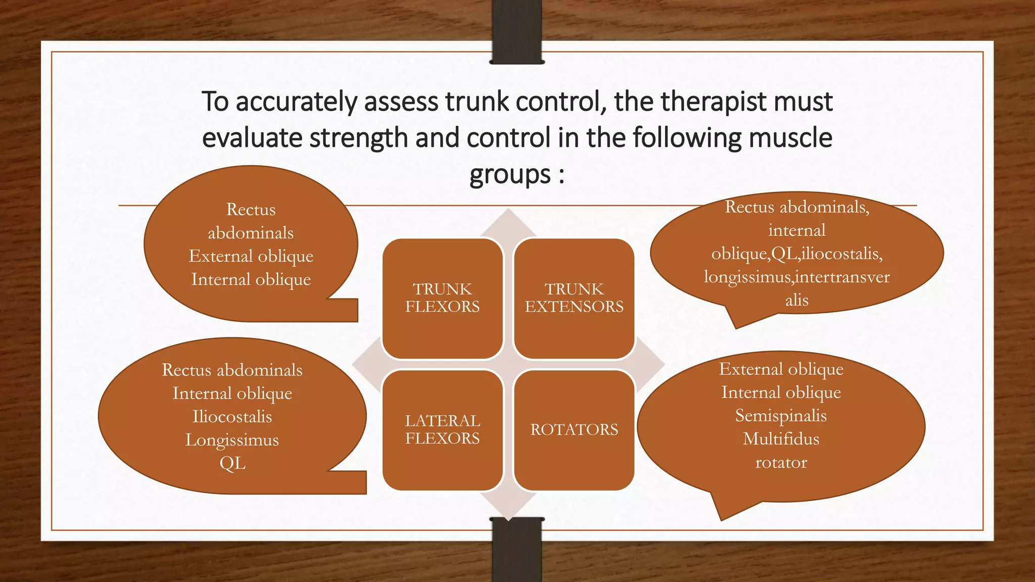 Trunk control assessment | PPTX