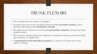 Trunk control assessment | PPTX