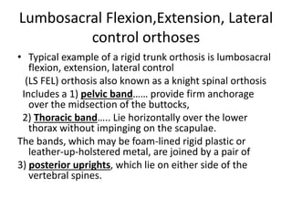 Trunk orthoses | PPTX