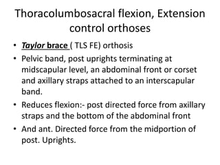 Trunk orthosis | PPTX