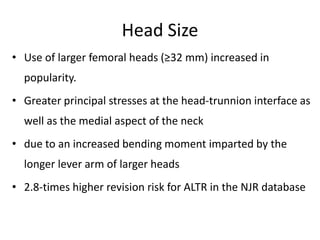 Trunnionosis in total hip arthroplasty | PPTX