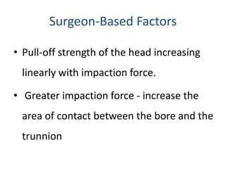 Trunnionosis in total hip arthroplasty | PPTX