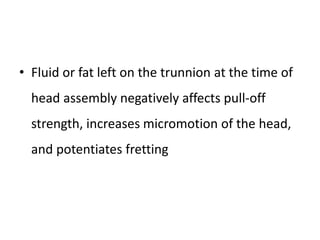 Trunnionosis in total hip arthroplasty | PPTX