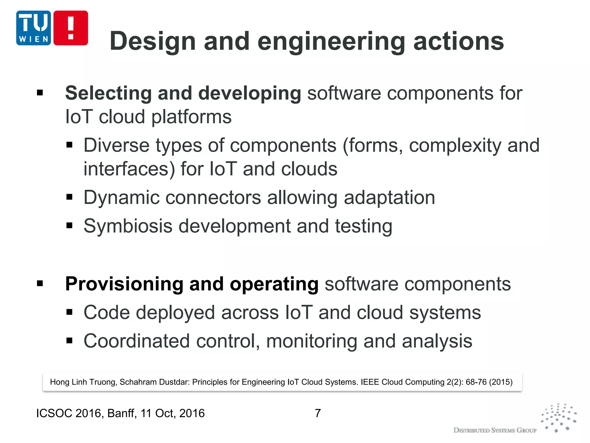On Engineering Analytics of Elastic IoT Cloud Systems | PDF