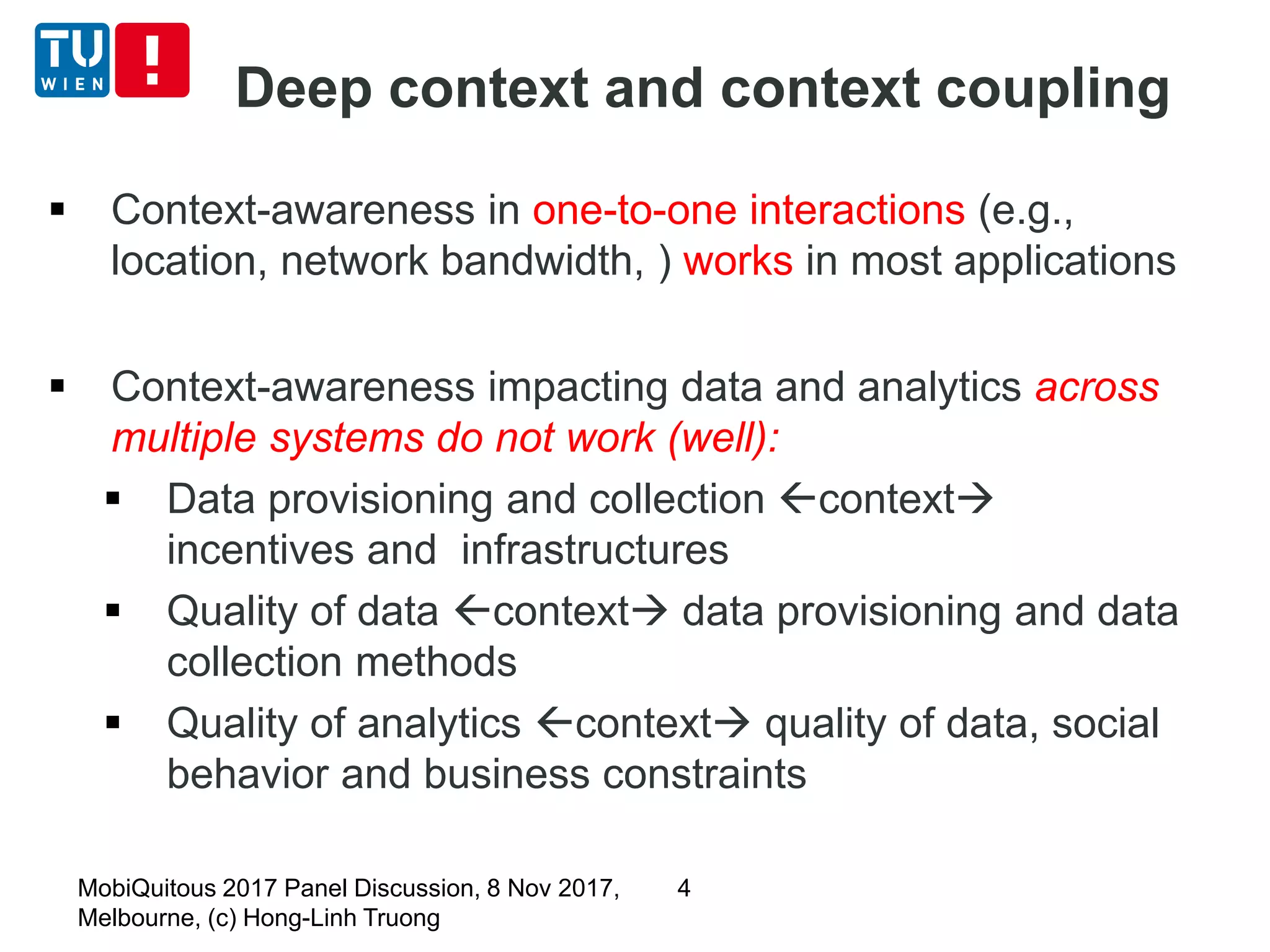 Deep Context Awareness Context Coupling And New Types Of Context Information In The Iot Cloud