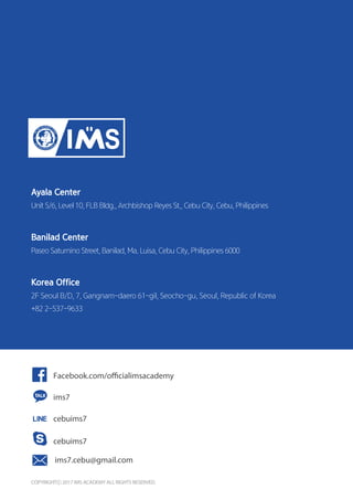 Trường IMS Cebu Philippines 2018 IMS Brochure Vietnamese | PDF