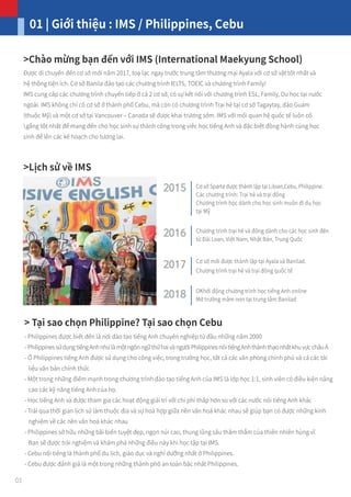 Trường IMS Cebu Philippines 2018 IMS Brochure Vietnamese | PDF