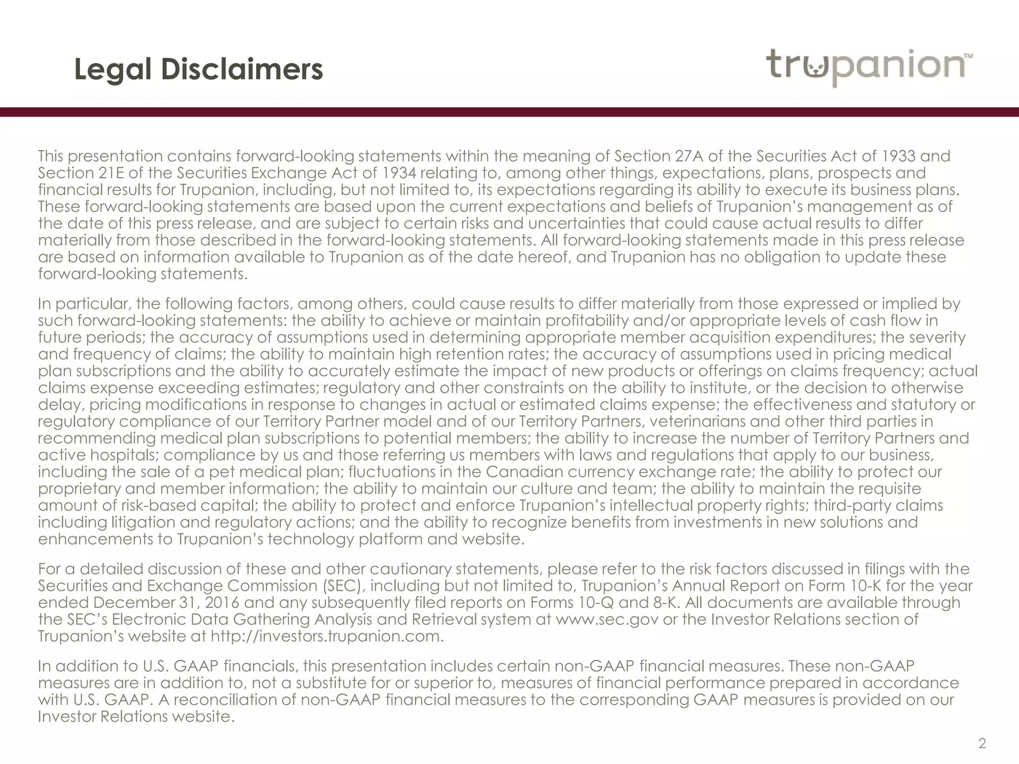 Trup investor presentation (september vfinal) | PDF