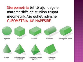 Trupat gjeometrik | PPTX