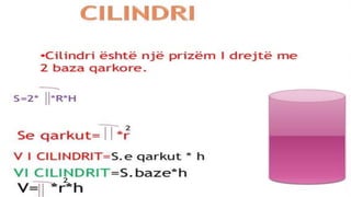 Trupat gjeometrik, hapja e tyre , formulat e vellimit dhe siperfaqes | PPTX