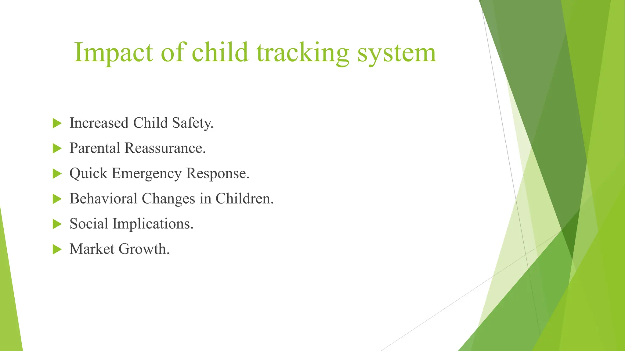 PPT presentation on Child Tracking System using Smartphone | PDF