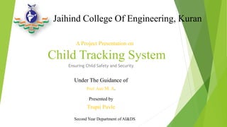 PPT presentation on Child Tracking System using Smartphone | PDF