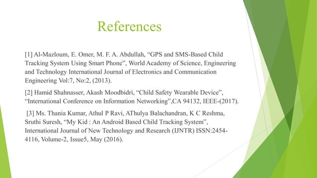 PPT presentation on Child Tracking System using Smartphone | PDF