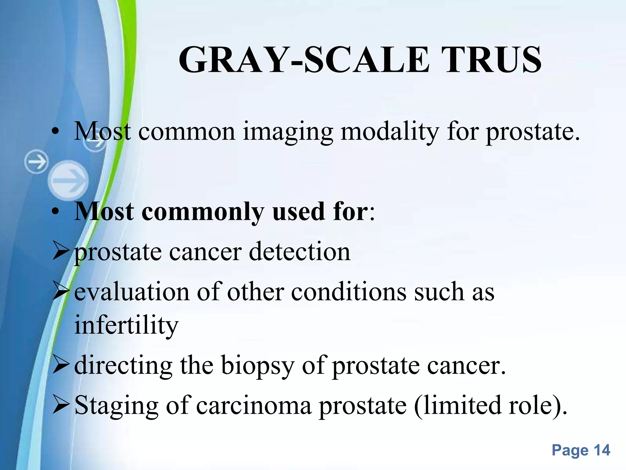 Trus biopsy prostate | PPTX
