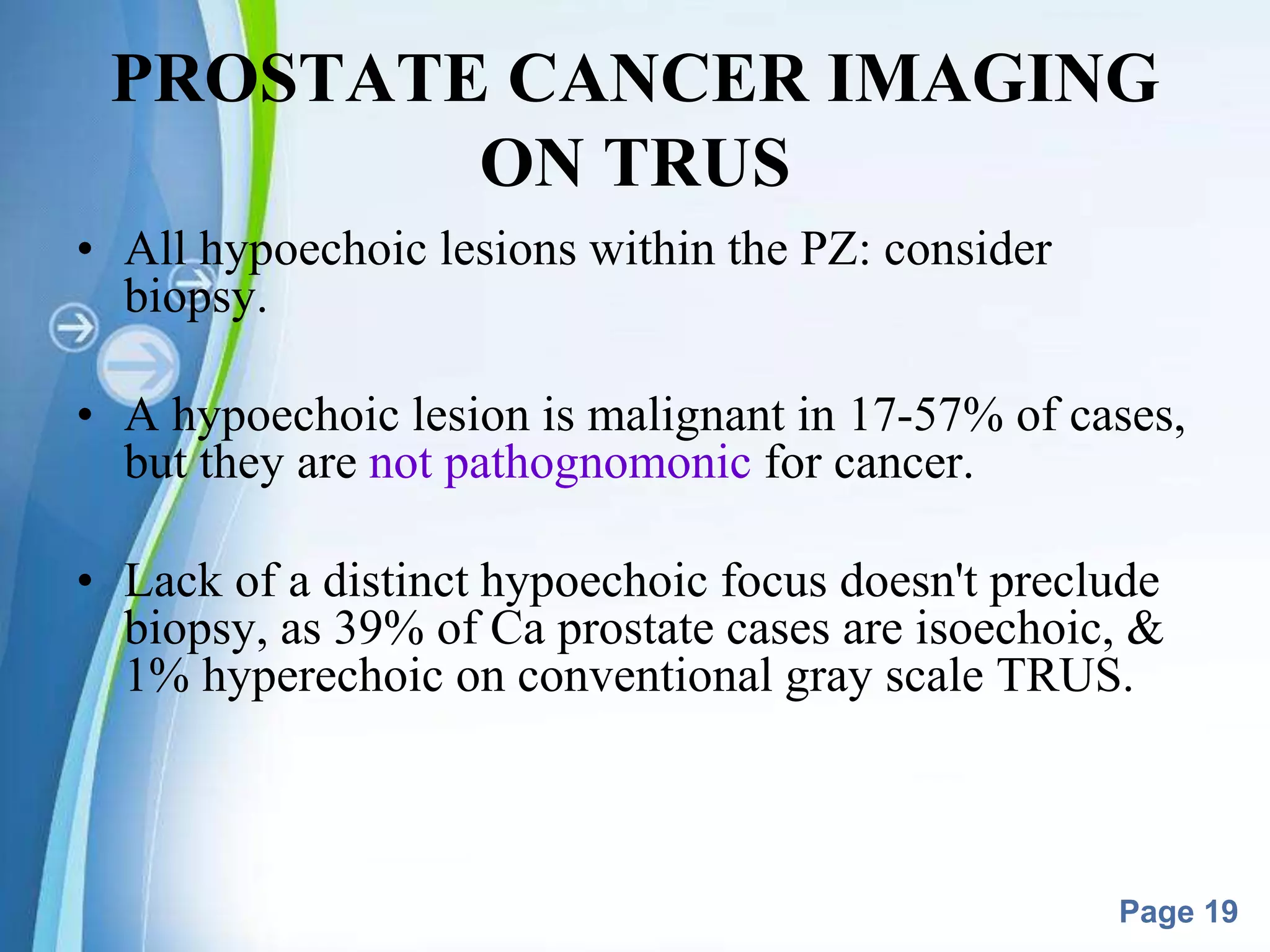 Trus biopsy prostate | PPTX