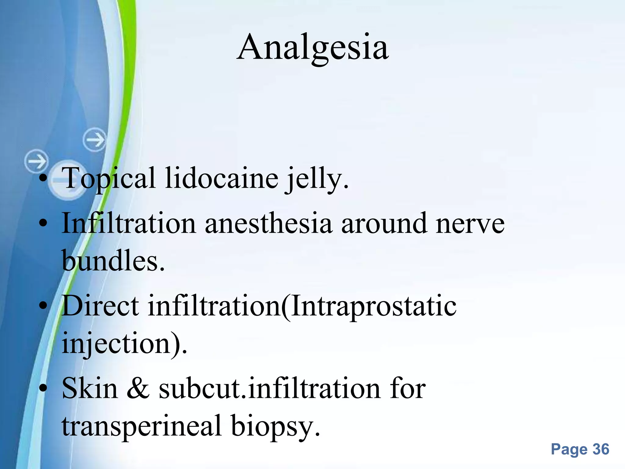 Trus biopsy prostate | PPTX