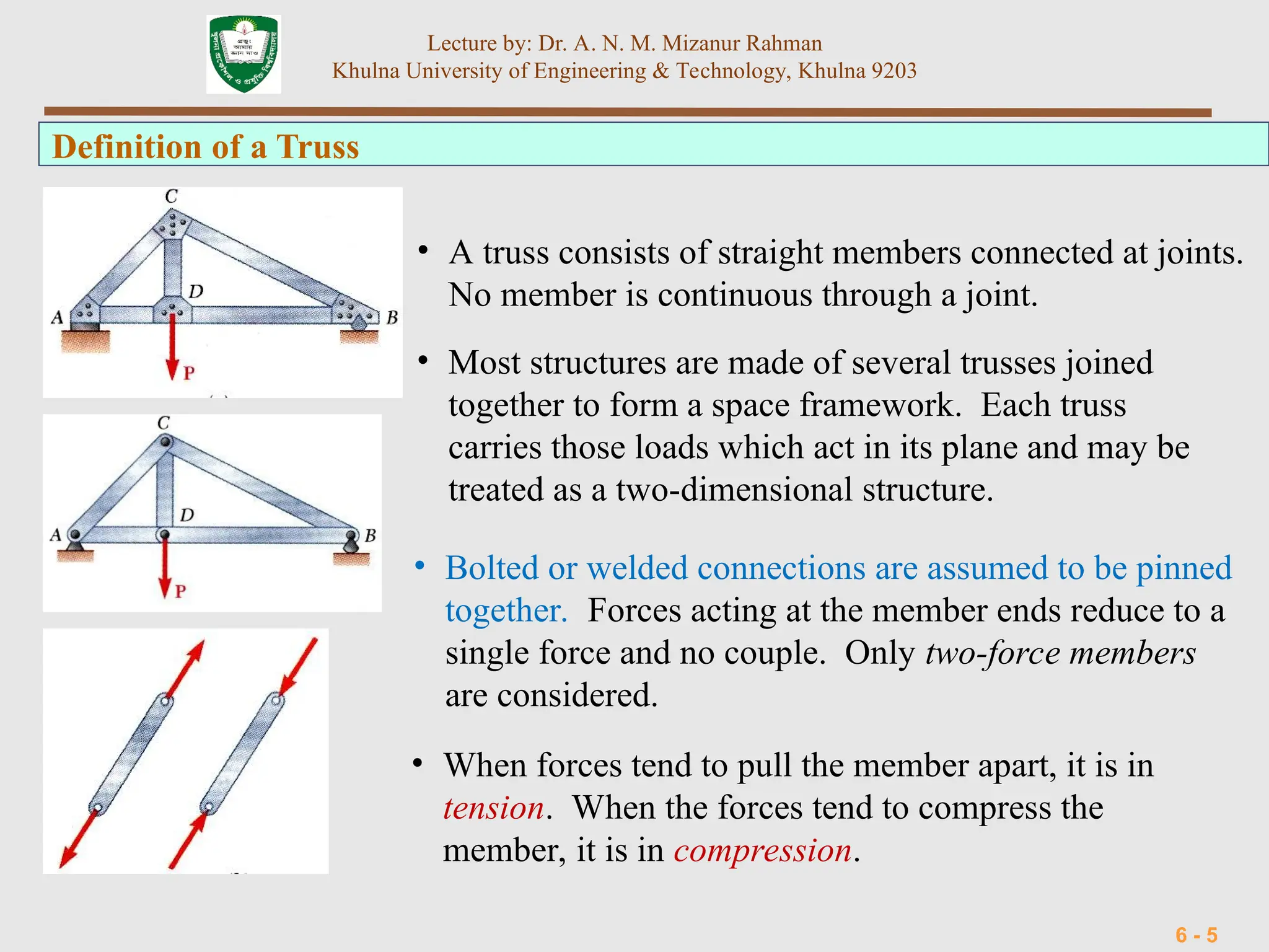 Truss-Frame-Mahine.engineering mechanics | PPT