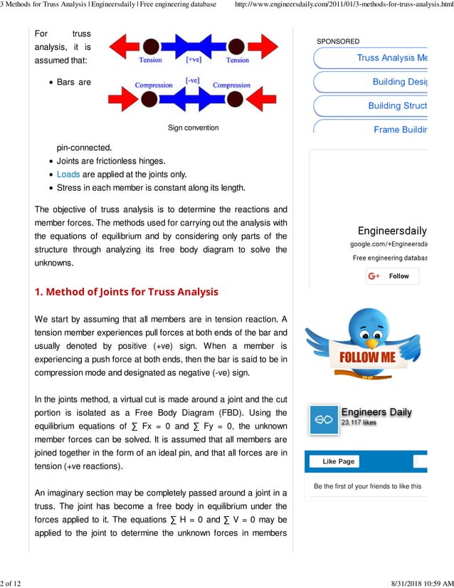 Truss analysis by graphical method | PDF | Chemistry | Science