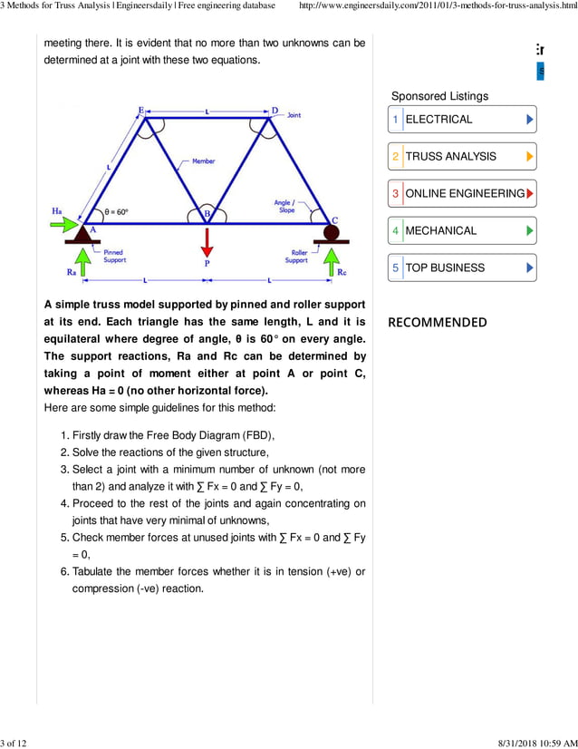 Truss analysis by graphical method | PDF | Chemistry | Science