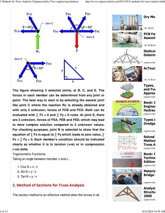 Truss analysis by graphical method | PDF | Chemistry | Science