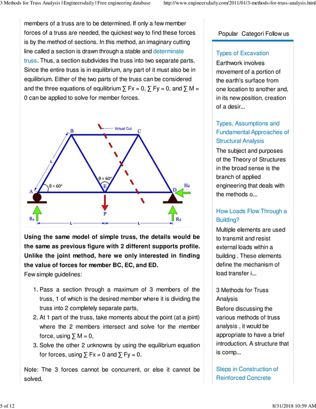 Truss analysis by graphical method | PDF | Chemistry | Science