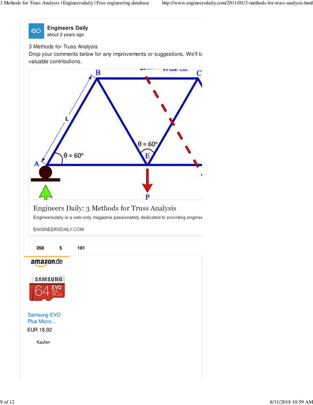 Truss analysis by graphical method | PDF | Chemistry | Science
