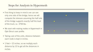 Truss Analysis (Mechanics vs. Hypermesh) | PPTX
