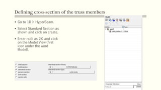 Truss Analysis (Mechanics vs. Hypermesh) | PPTX