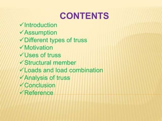 Truss bridge final presentation | PPTX