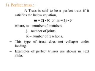 Trusses - engineeing mechanics | PPTX