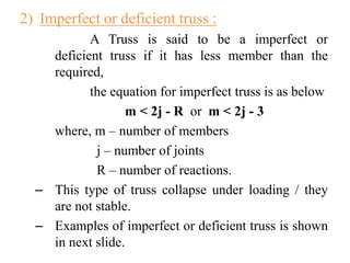 Trusses - engineeing mechanics | PPTX