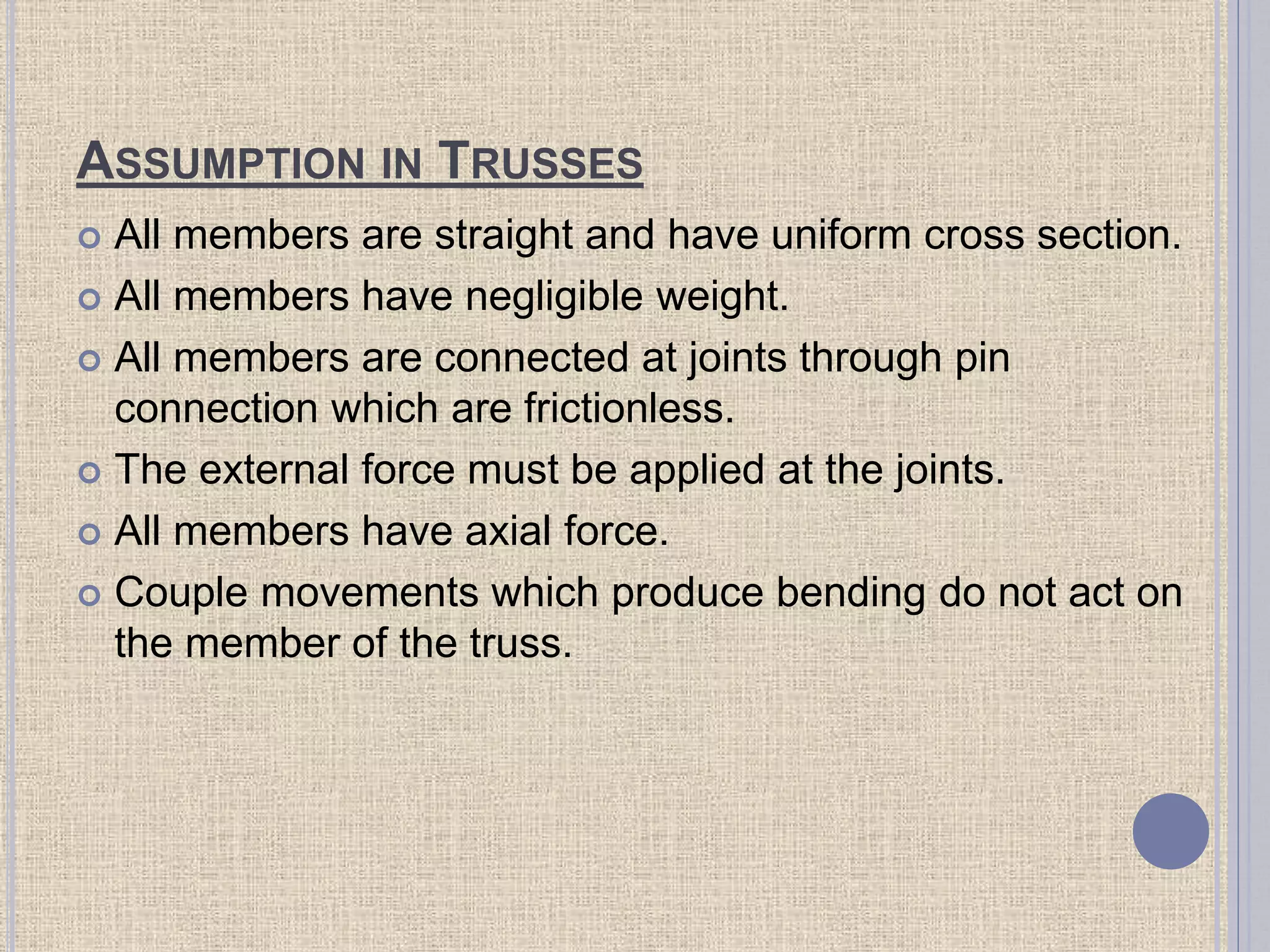 Trusses and its applications | PPTX