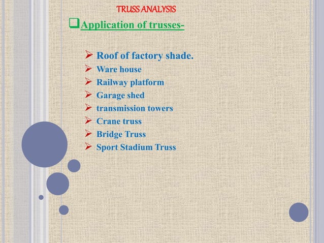 Trusses and its applications | PPTX | Physics | Science