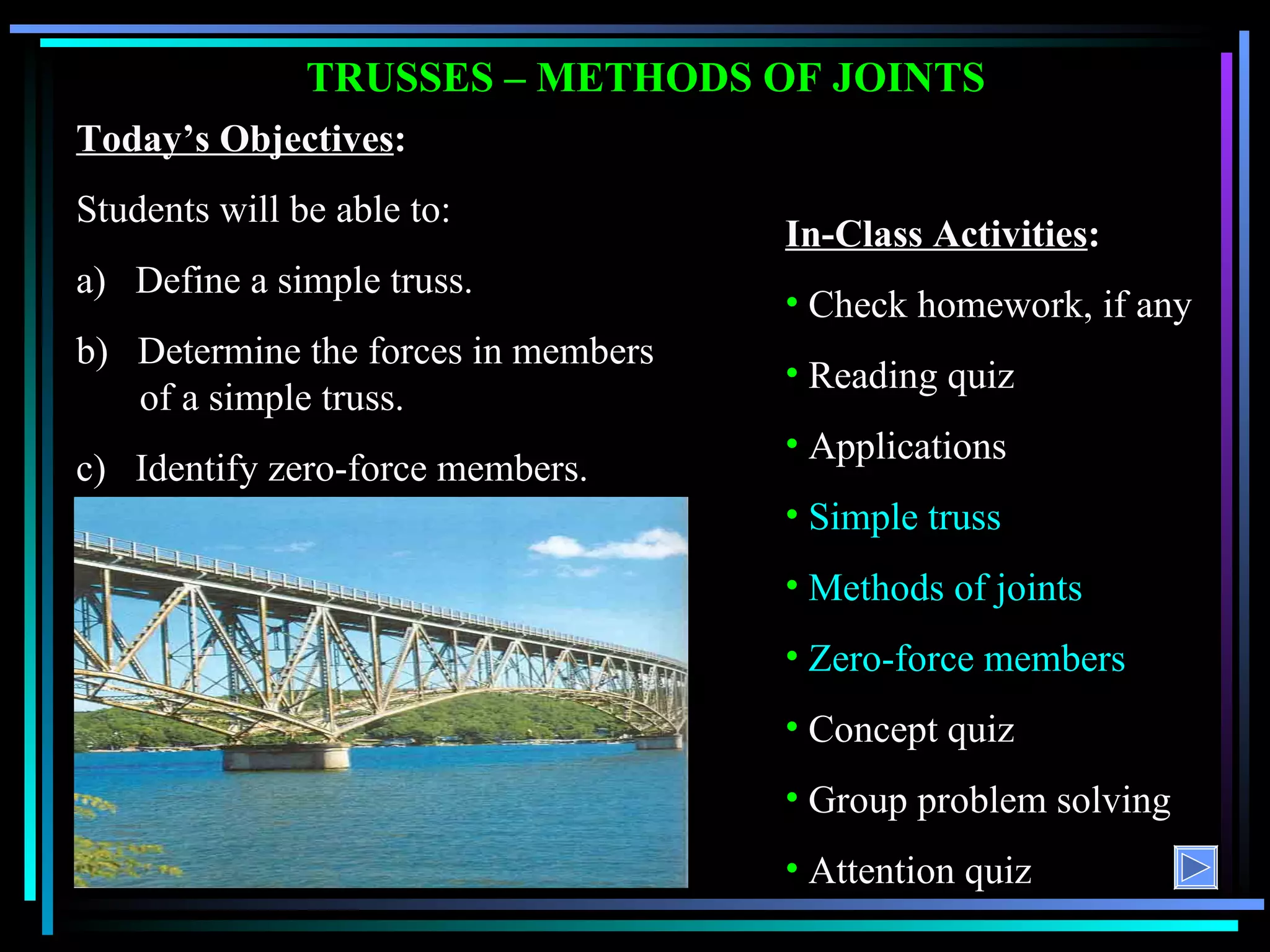 Trusses Joints | PPT