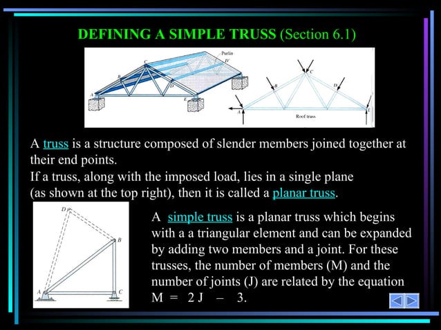 Trusses Joints | PPT | Physics | Science