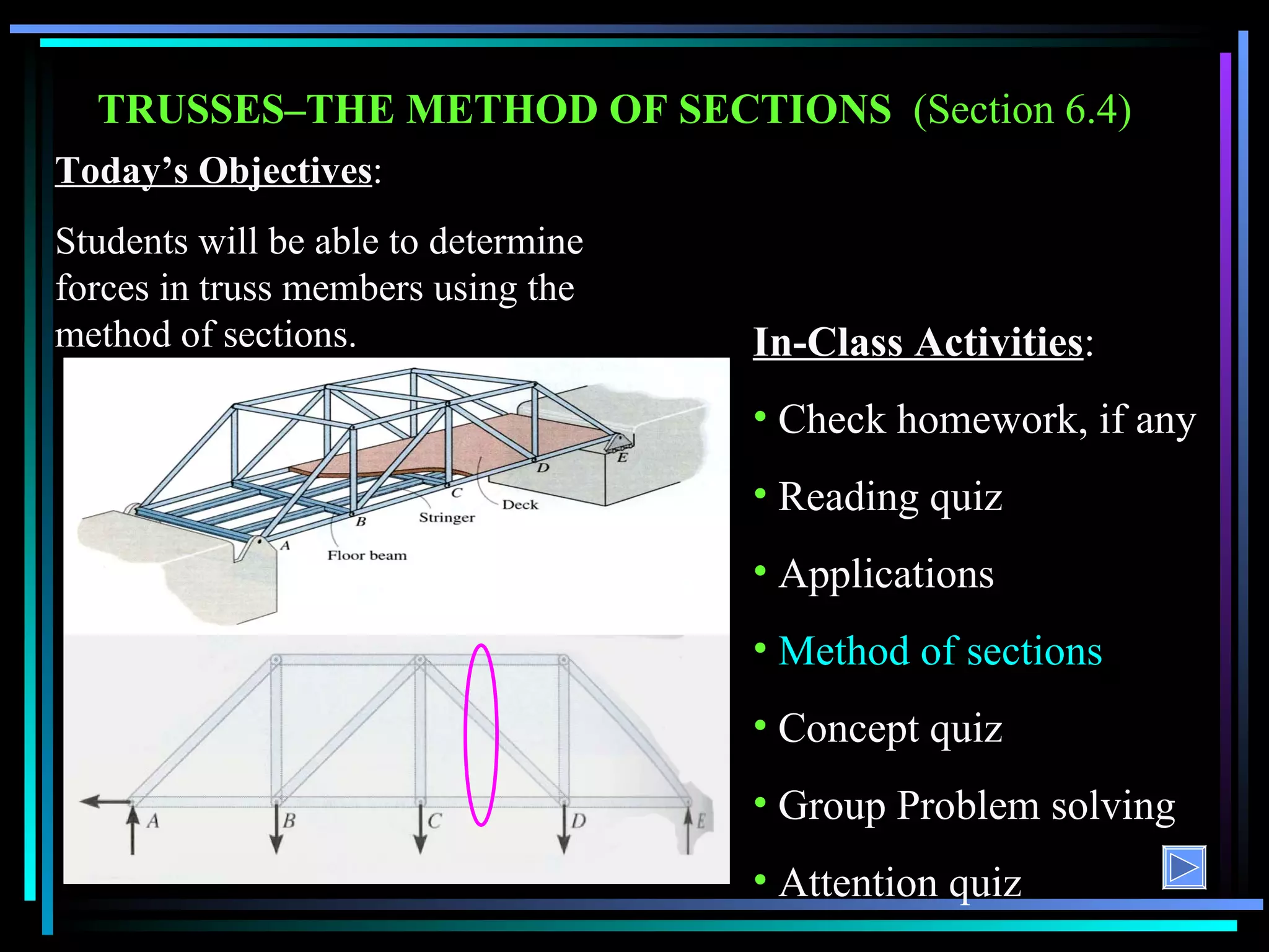Trusses Sections | PPT