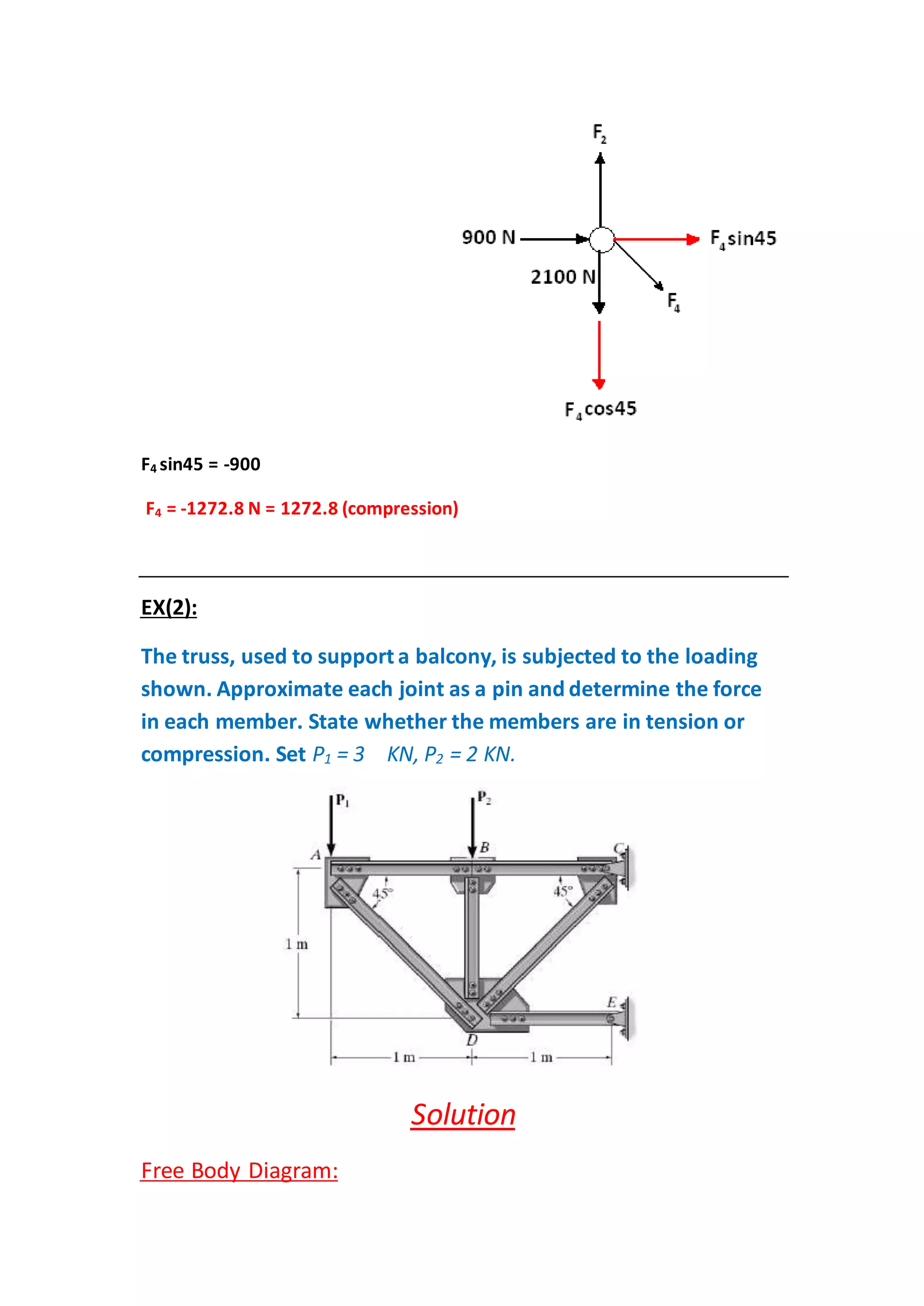 Truss examples | DOCX