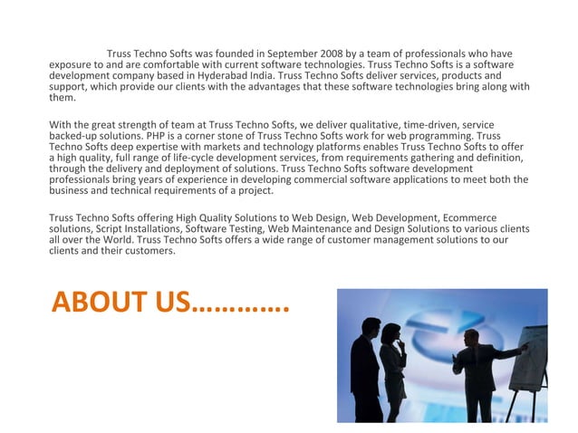 Truss Techno Softs Ppt Ppt