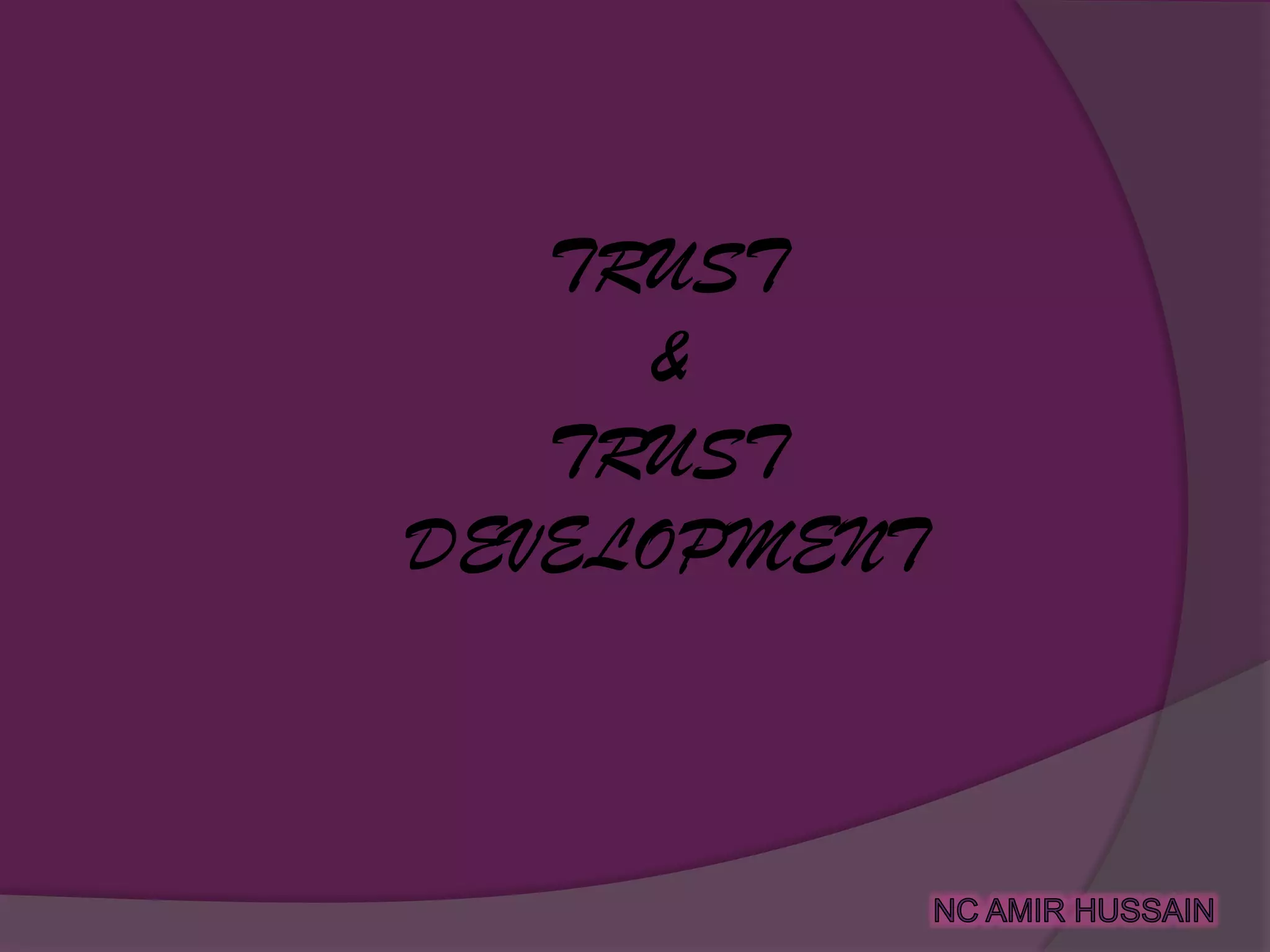 Trust Building | PPT