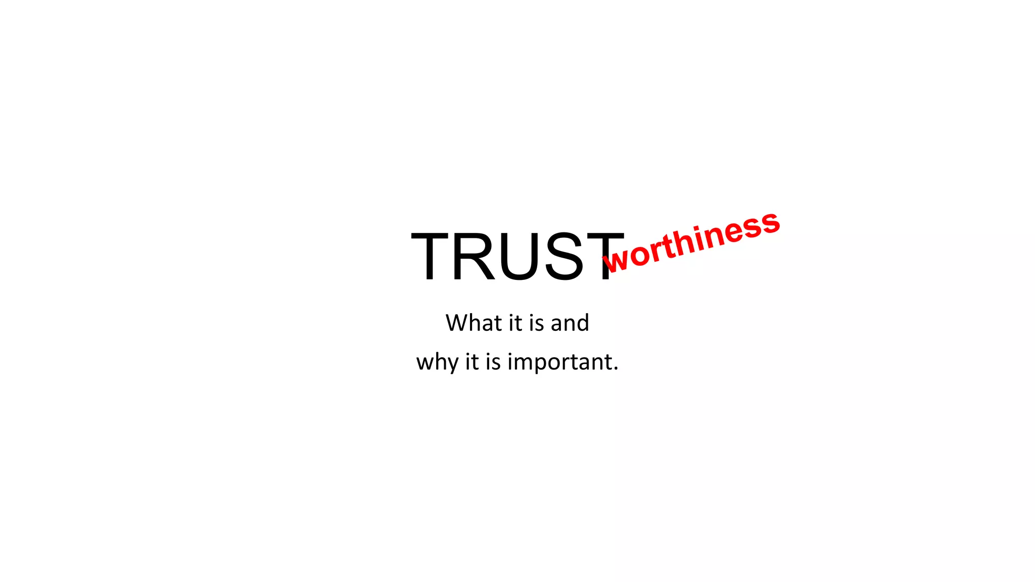 Trust(worthiness) | PPTX