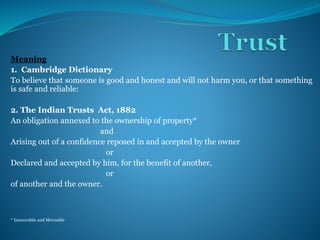 Trust | PPTX | Law