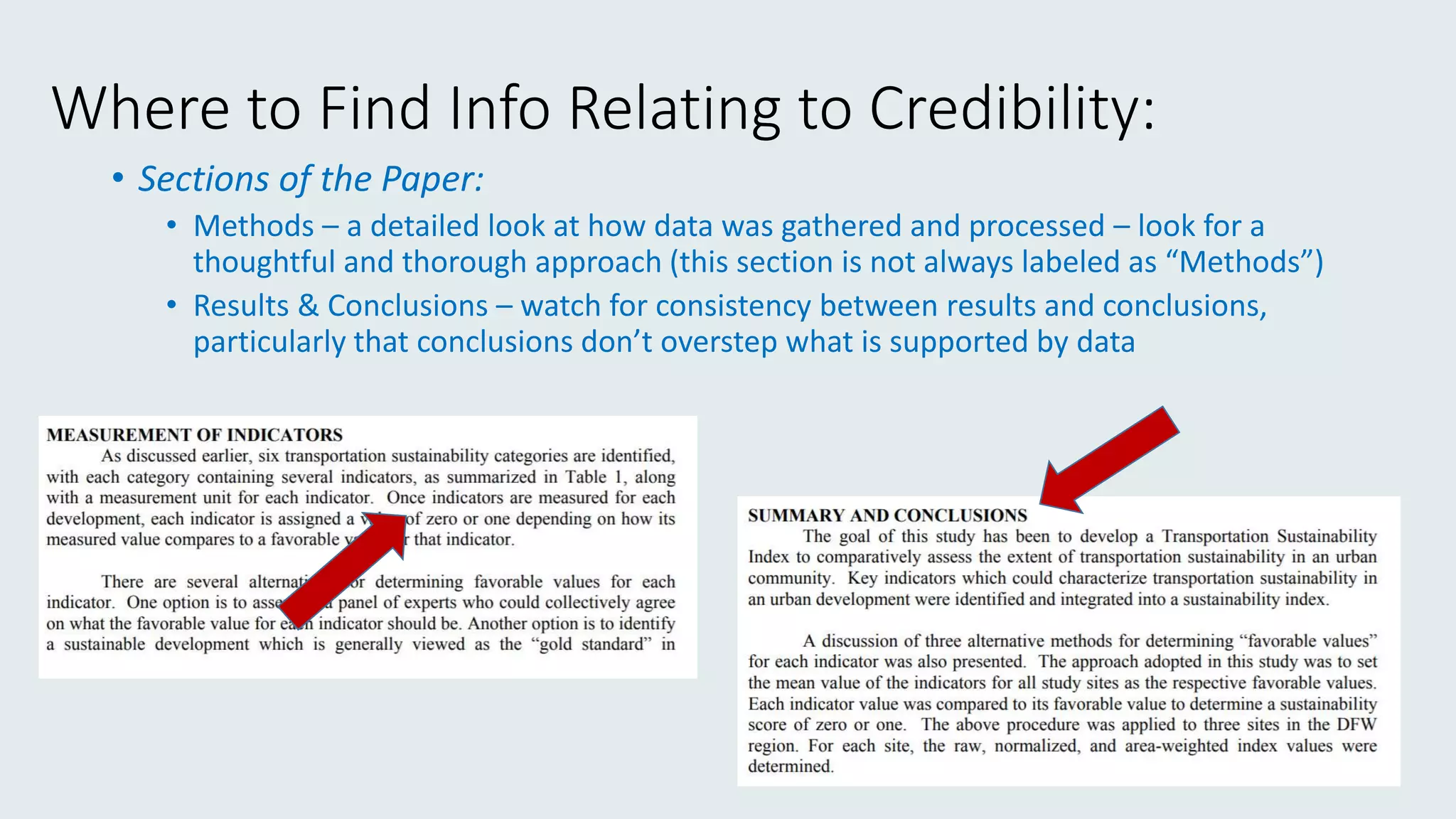 Relevance vs credibility | PPTX